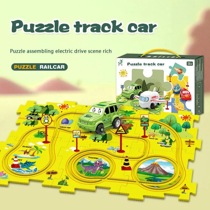 Circuit-puzzle éducatif avec véhicules électriques – MINOPIA